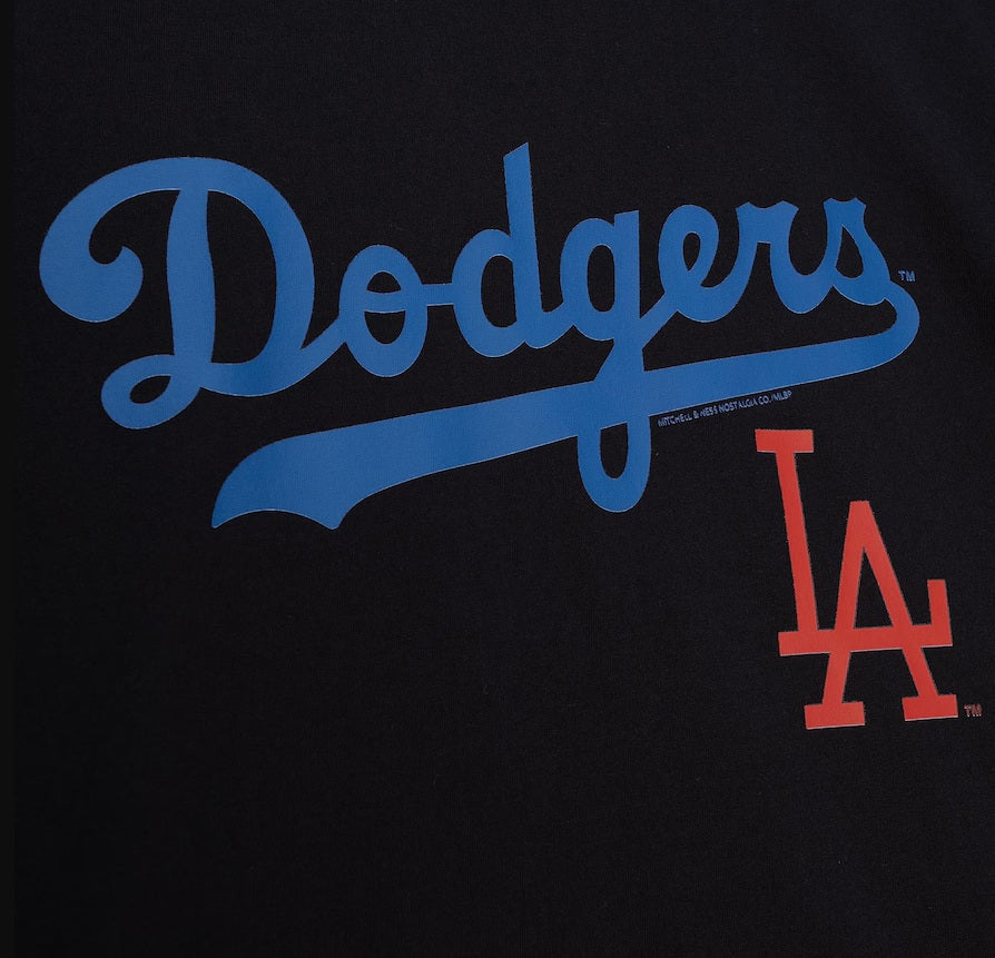 Mitchell & Ness Los Angeles Dodgers Black Multi-Logo Tee – CROWN MINDED