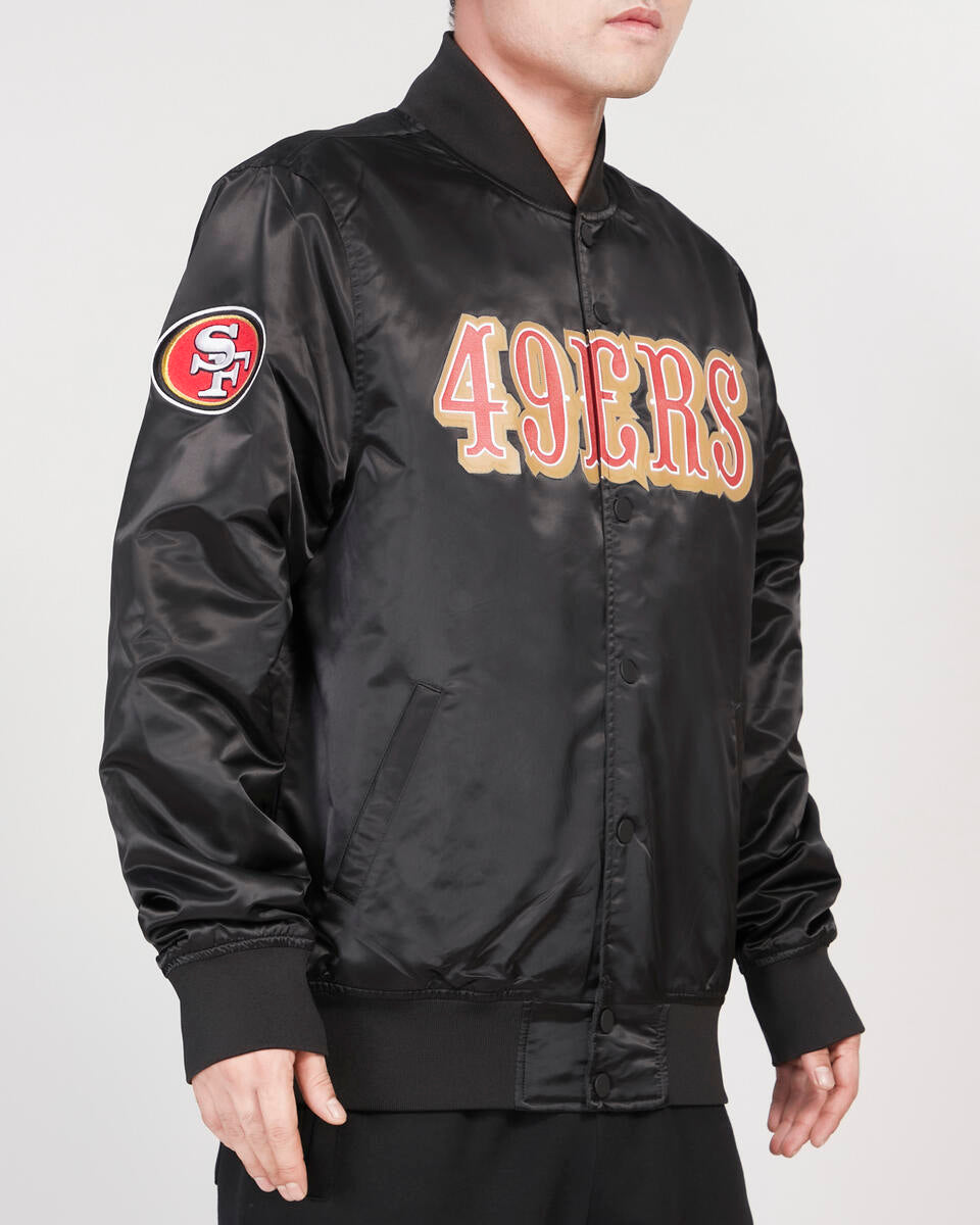 Pro Standard San Francisco 49ers Big Logo Satin Jacket – CROWN MINDED