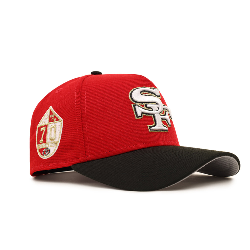 San Francisco 49ers Red Black 2 Tone 70th Anniversary SP 9Forty A-Fram ...