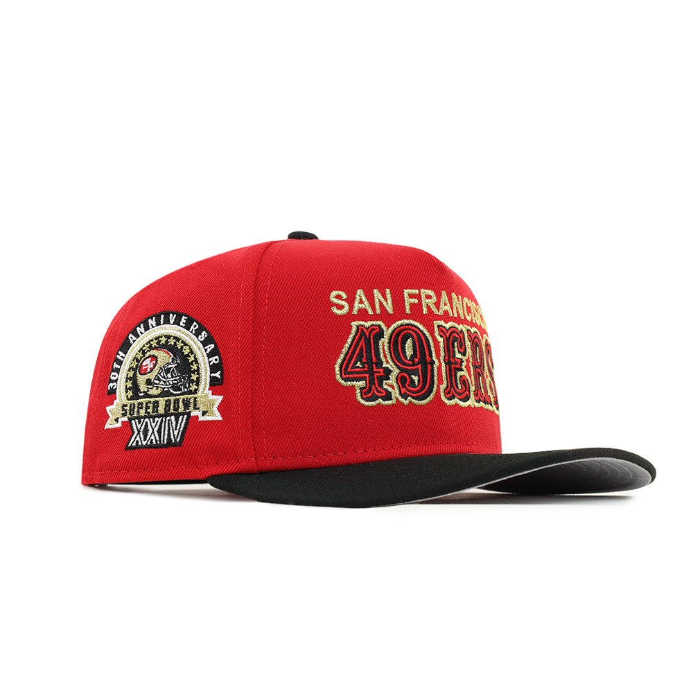 San Francisco 49ers Red Black 2 Tone 30th Anniversary SP 9Fifty A-Fram ...