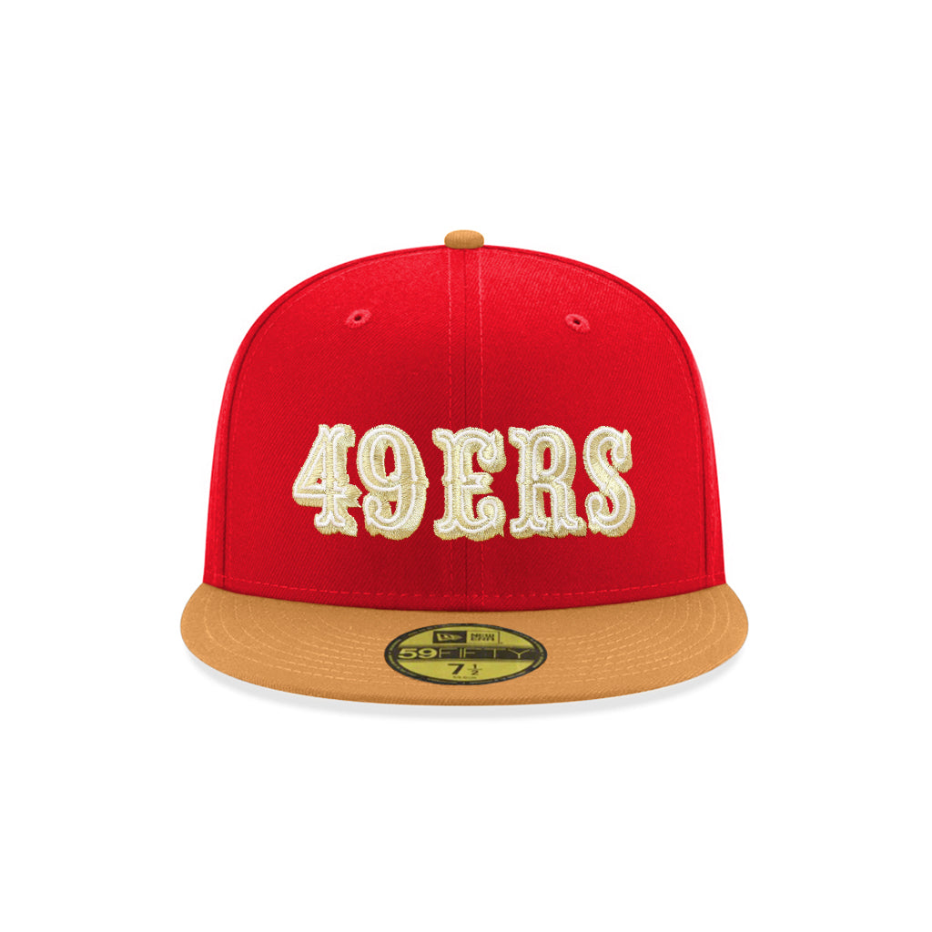San Francisco 49ers Scarlet Red Bronze 2 Tone 60th Anniversary SP 59Fi ...