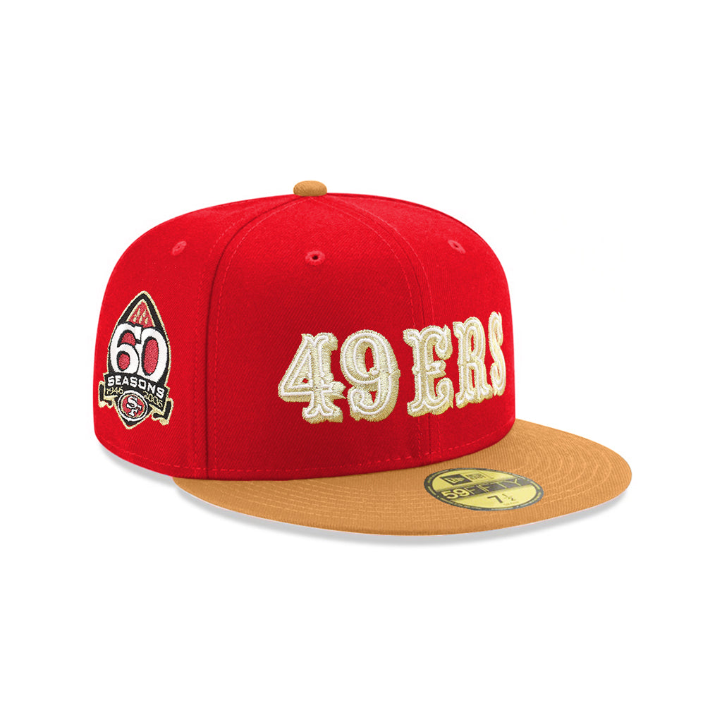 San Francisco 49ers Scarlet Red Bronze 2 Tone 60th Anniversary SP 59Fi ...