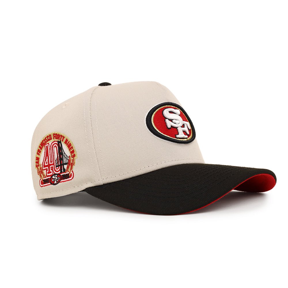 San Francisco 49ers 40th Anniversary SP Stone Black 2 Tone 9Forty A-Fr ...