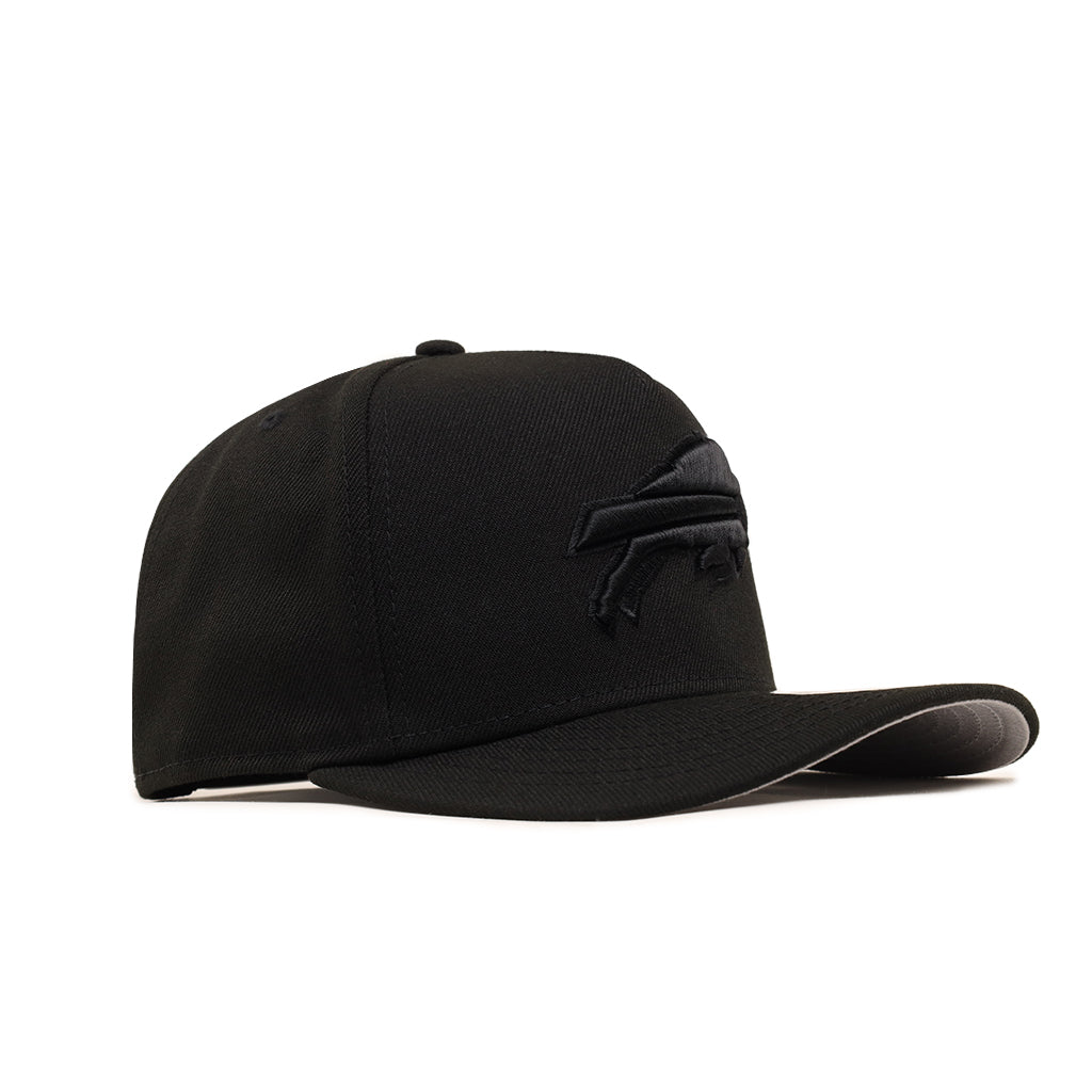 Buffalo Bills Black On Black 9Fifty A-Frame Snapback – CROWN MINDED