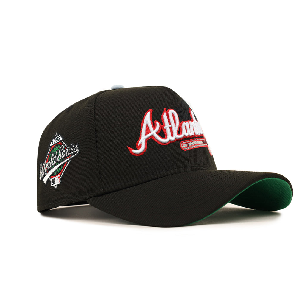 Atlanta Braves Black 1992 World Series SP 9Forty A-Frame Snapback ...