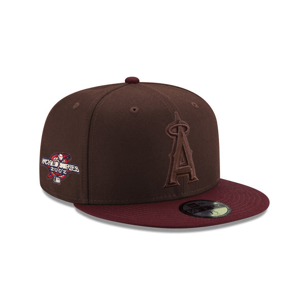 Anaheim Angels Brown Maroon 2 Tone 2002 World Series 59Fifty Fitted ...