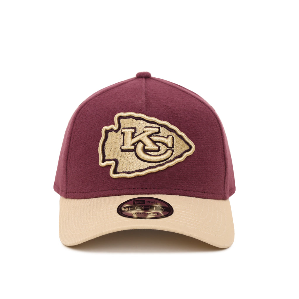 Kansas City Chiefs 9Forty A-Frame Moleskin Maroon Tan Snapback – CROWN ...