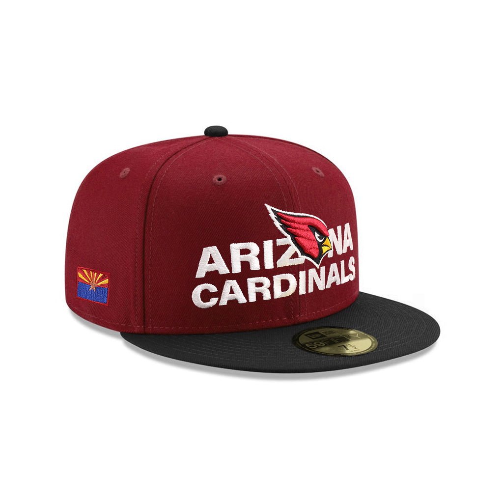 Arizona Cardinals Cardinal Black 2 Tone Arizona Flag SP 59Fifty Fitted ...