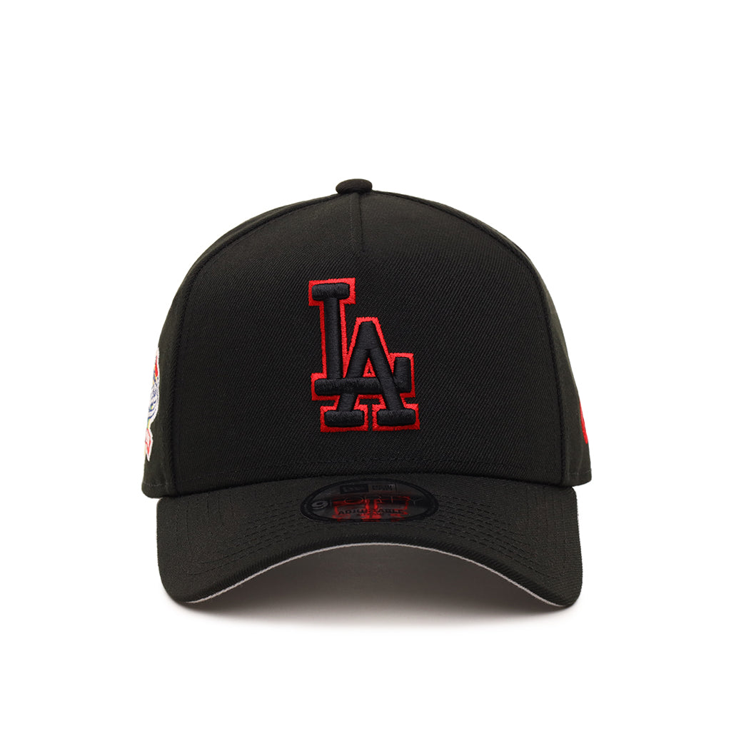Los Angeles Dodgers Black On Black Red Outline 100th Anniversary SP 9F ...