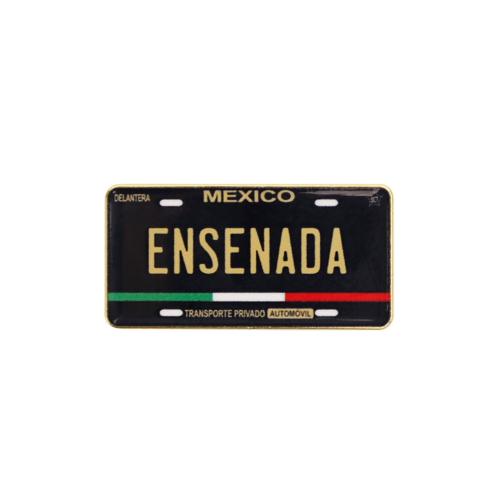 Ensenada Mexico Black Gold Car Plate Cap Pin – CROWN MINDED