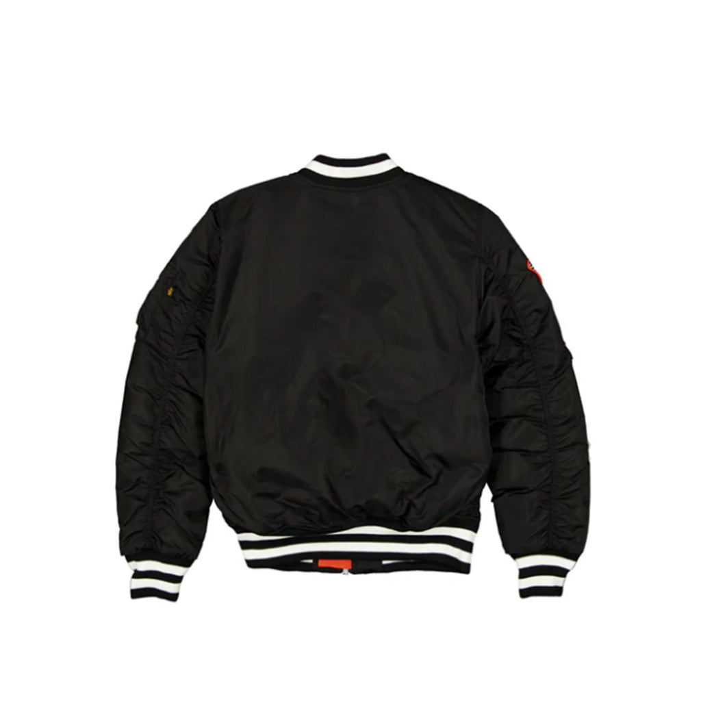New Era X Alpha Industries San Francisco Giants MA-1 Bomber Jacket Bla ...