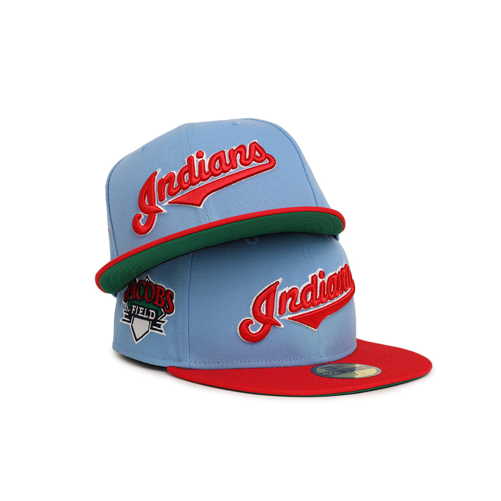 Cleveland Indians Hats NEW ERA "ICE MAN" CLEVELAND INDIANS FITTED HAT