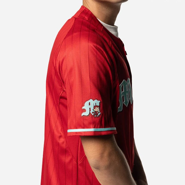 Diablos Rojos Del Mexico Club De Beisbol LMB Red Pinstripe Jersey ...