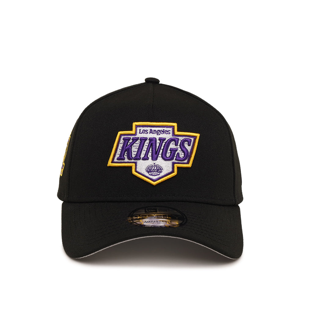 Los Angeles Kings Alternate Crest Logo SP Black NHL 9Forty A-Frame Sna ...