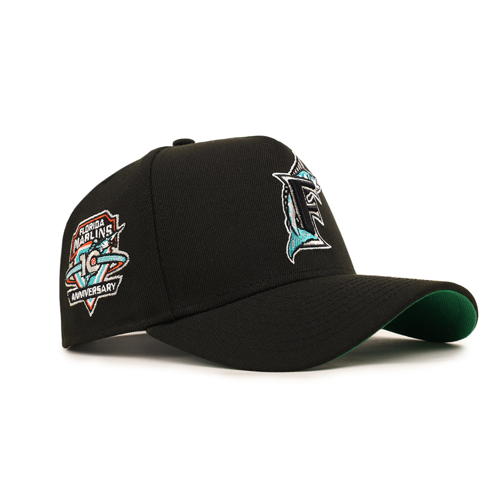 Florida Marlins 10th Anniversary SP Black 9Forty A-Frame Snapback ...