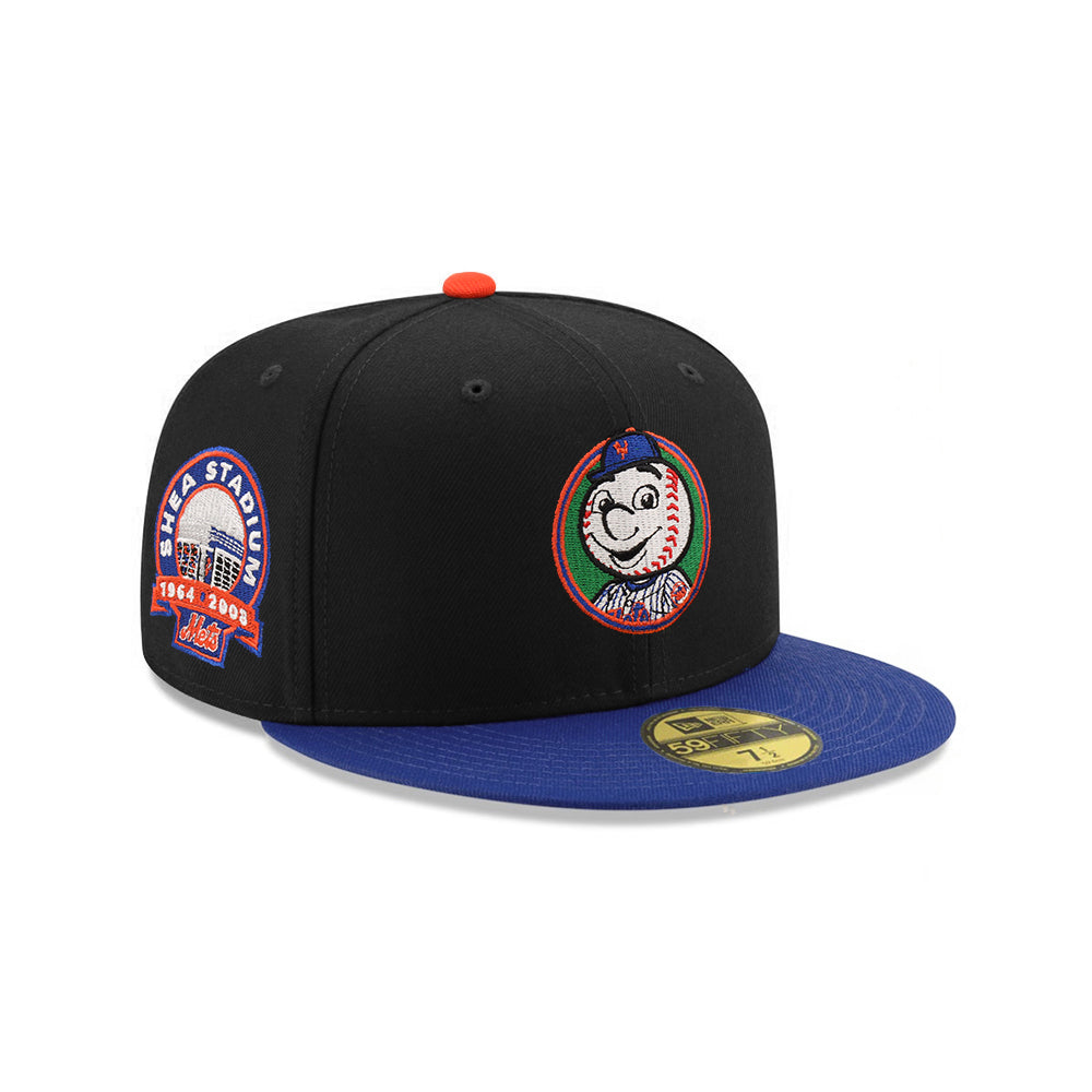 New York Mets Mr. Mets Mascot Black Royal 2 Tone Shea Stadium SP 59Fif ...