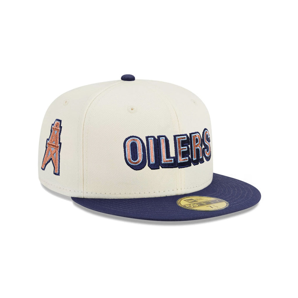 Houston Oilers Chrome Navy 2 Tone Alternate Tower Logo SP 59Fifty Fitt ...