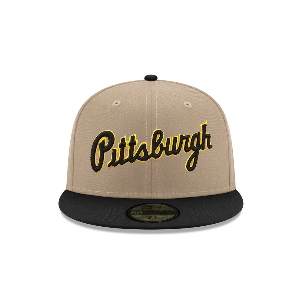 Pittsburgh Pirates Camel Black 2 Tone Pirates Logo SP 59Fifty Fitted ...
