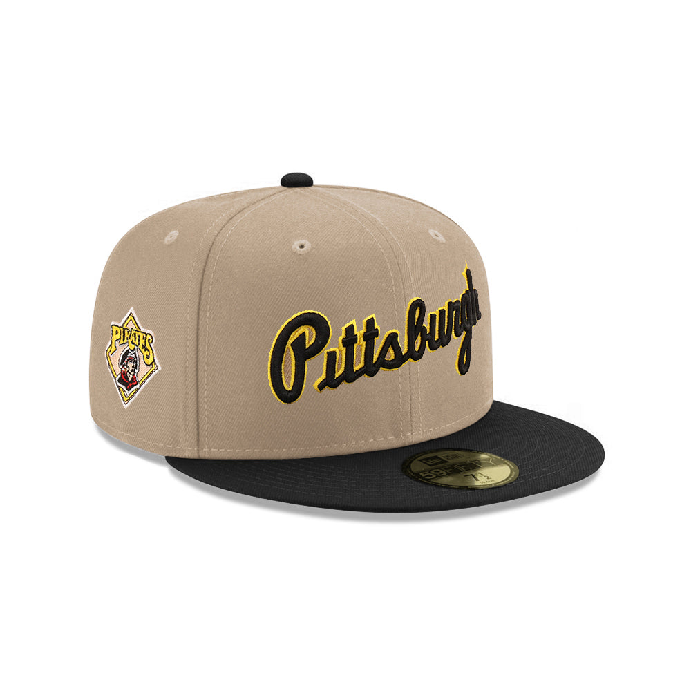 Pittsburgh Pirates Camel Black 2 Tone Pirates Logo SP 59Fifty Fitted ...