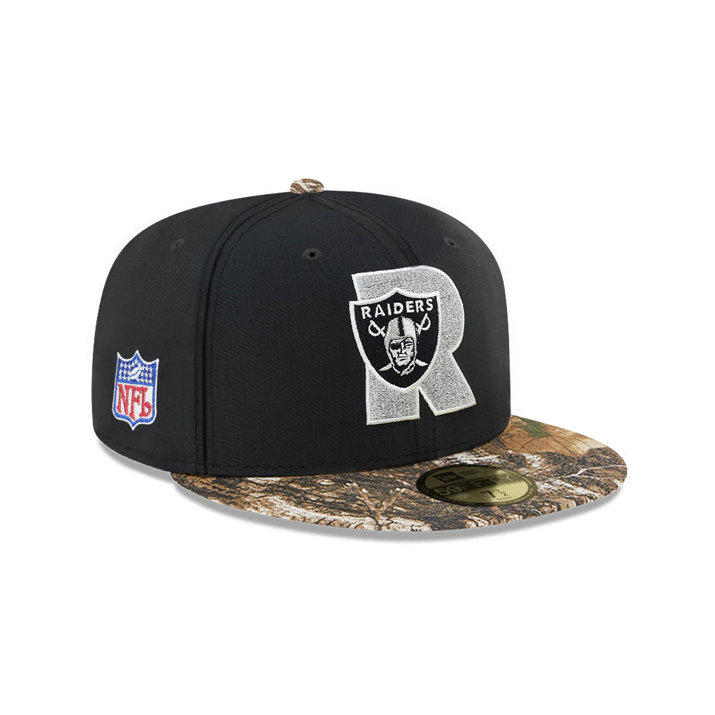 Las Vegas Raiders Black Ripstop Real Tree 2 Tone NFL Logo SP 59Fifty F ...
