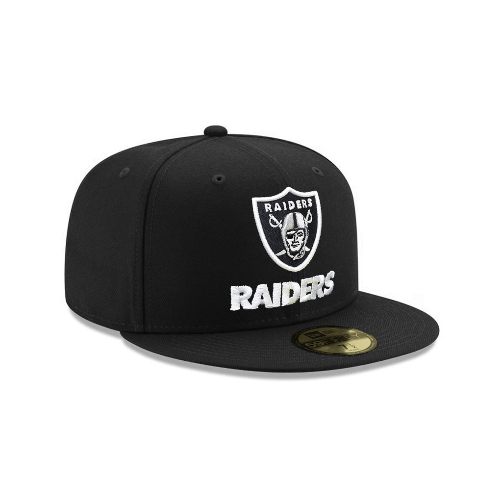 Las Vegas Raiders Shield & Wordmark Logo 59Fifty Fitted – CROWN MINDED
