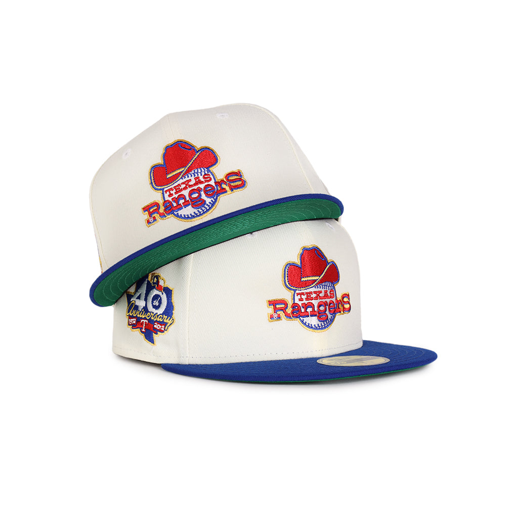 Texas Rangers Chrome Royal 2 Tone 40th Anniversary SP 59Fifty Fitted ...