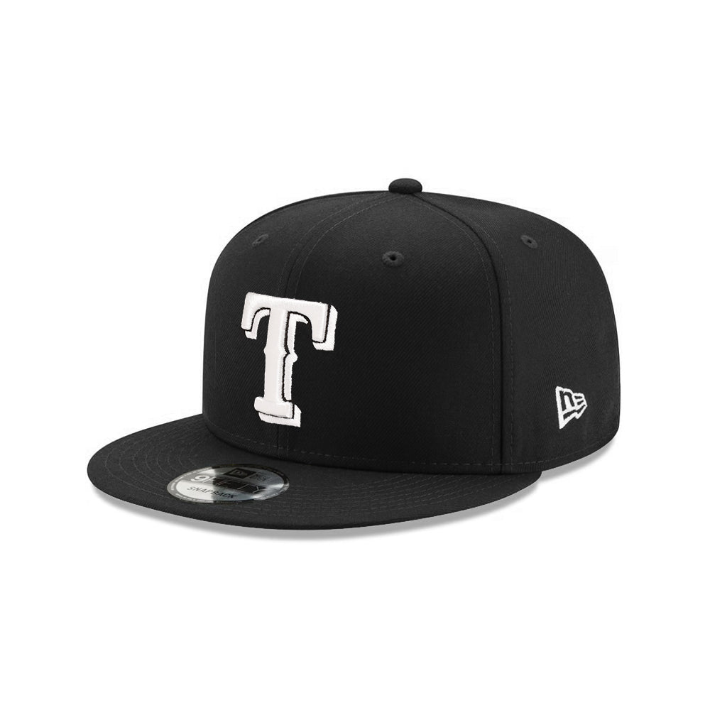 Texas Rangers Black on White 9Fifty Snapback – CROWN MINDED
