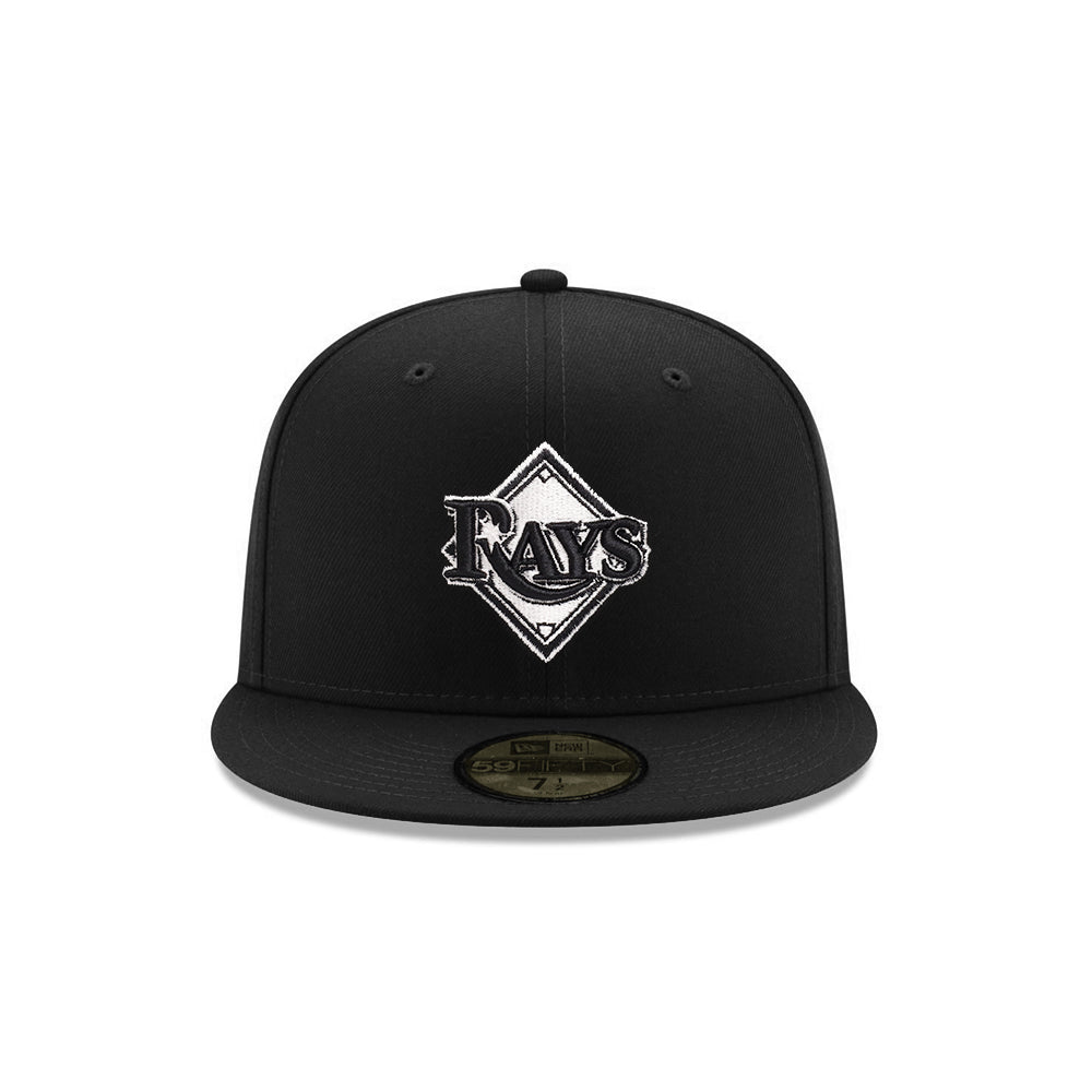 Tampa Bay Rays Black on White 59Fifty Fitted – CROWN MINDED