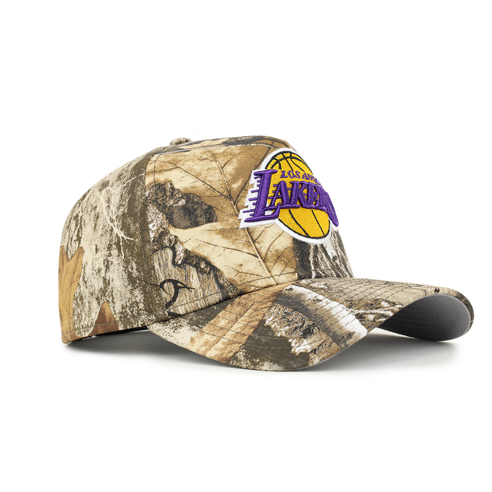 Los Angeles Lakers Real Tree 9Forty A-Frame Snapback – CROWN MINDED