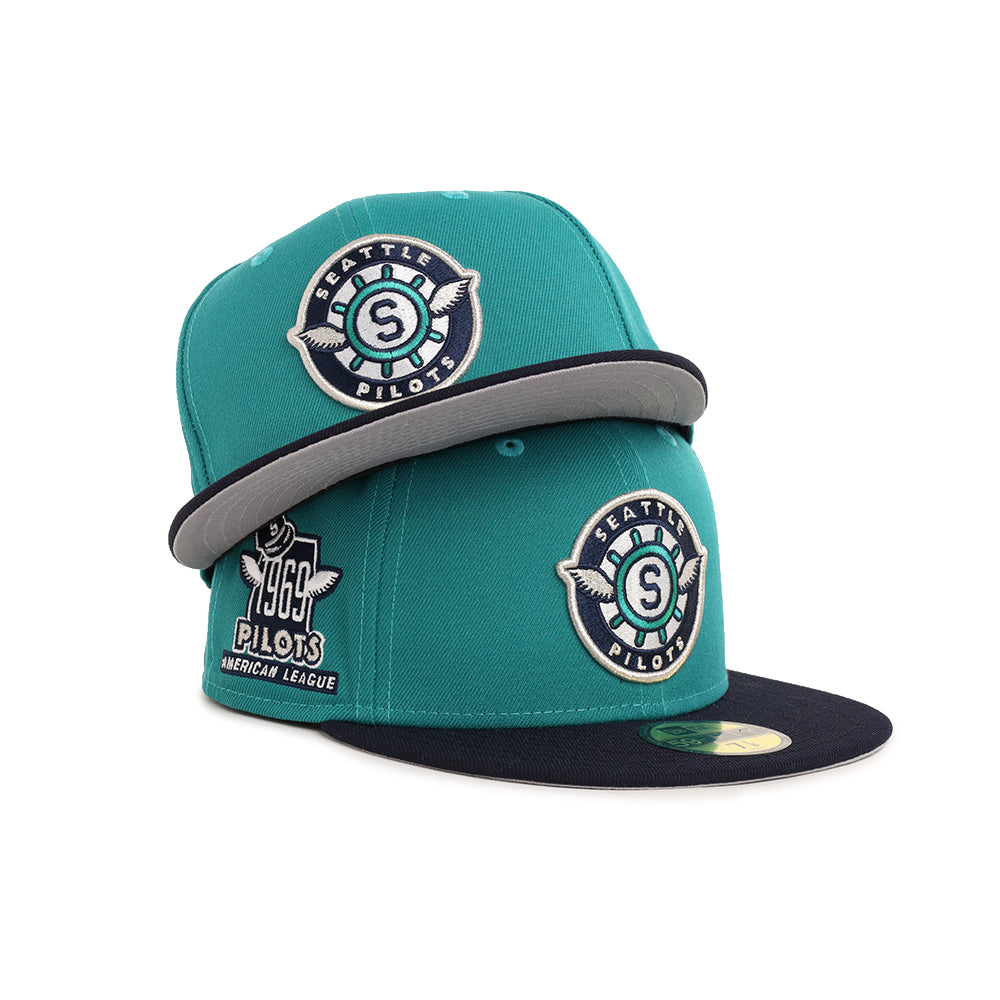 Seattle Pilots Green Navy 2 Tone 1969 Pilots SP 59Fifty Fitted – CROWN ...