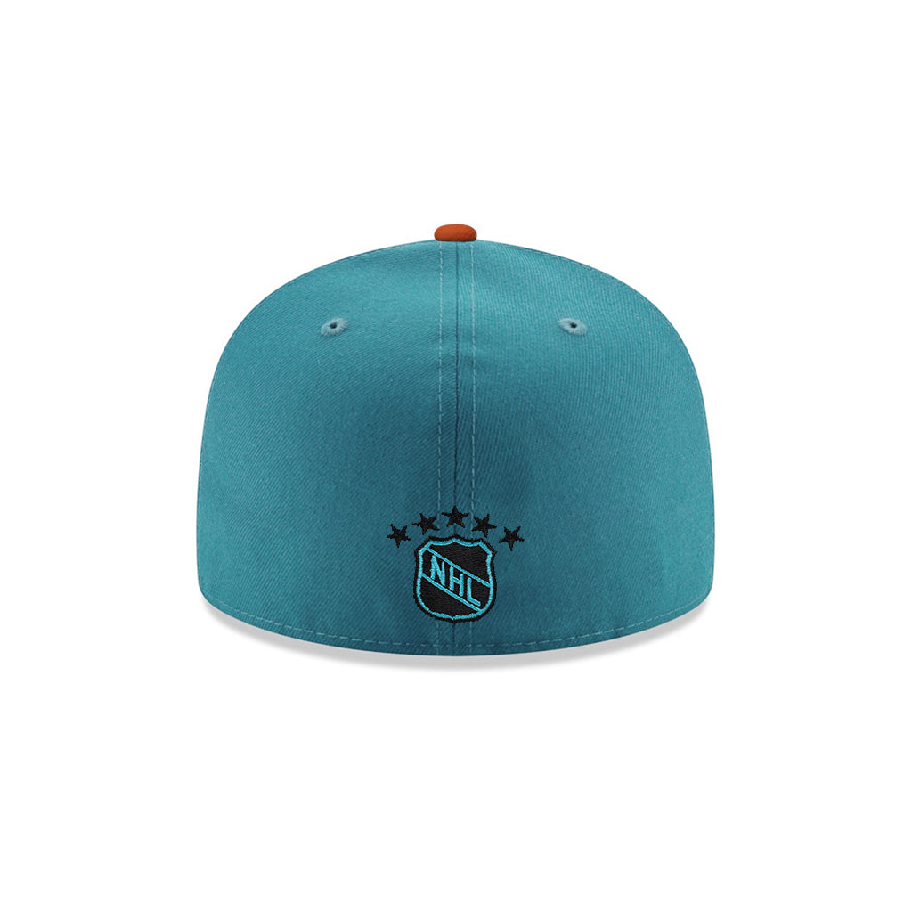 San Jose Sharks Aqua Black 2 Tone 5th Anniversary SP NHL 59Fifty Fitte ...