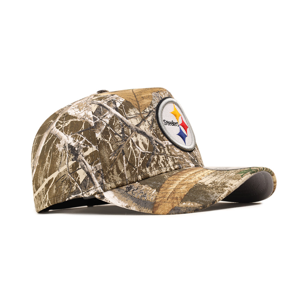 Pittsburgh Steelers Real Tree 9Forty A-Frame Snapback – CROWN MINDED