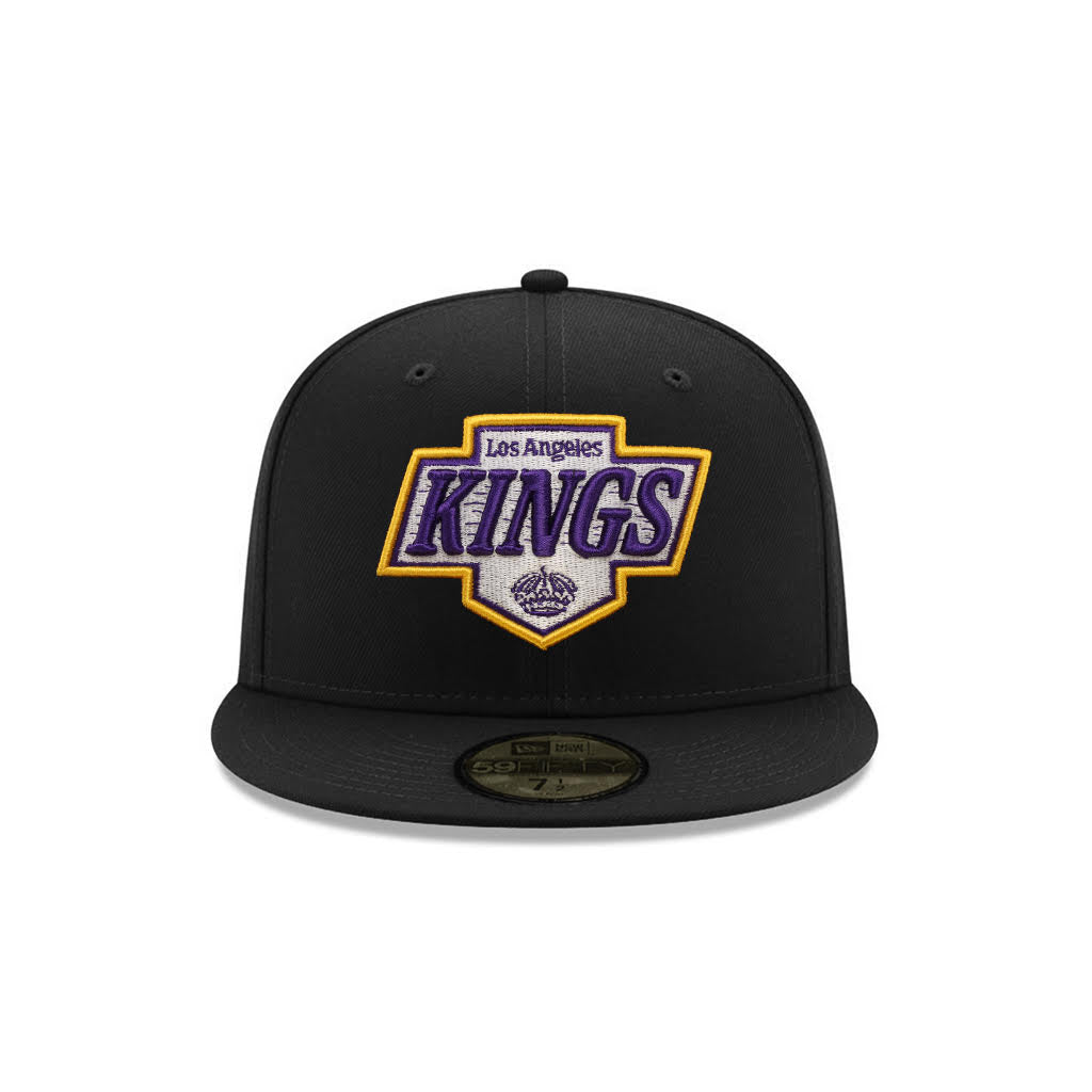 Los Angeles Kings Alternate Crest Logo SP Black NHL 59Fifty Fitted ...