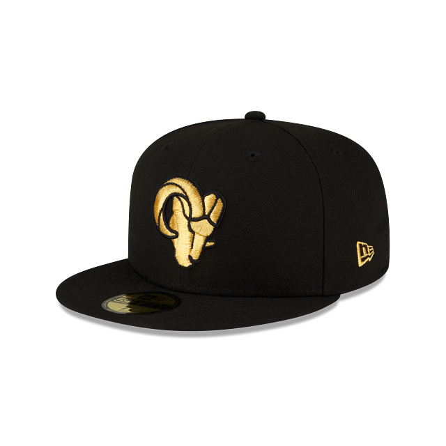 Los Angeles Rams Black on Gold NFL 59Fifty Fitted – CROWN MINDED