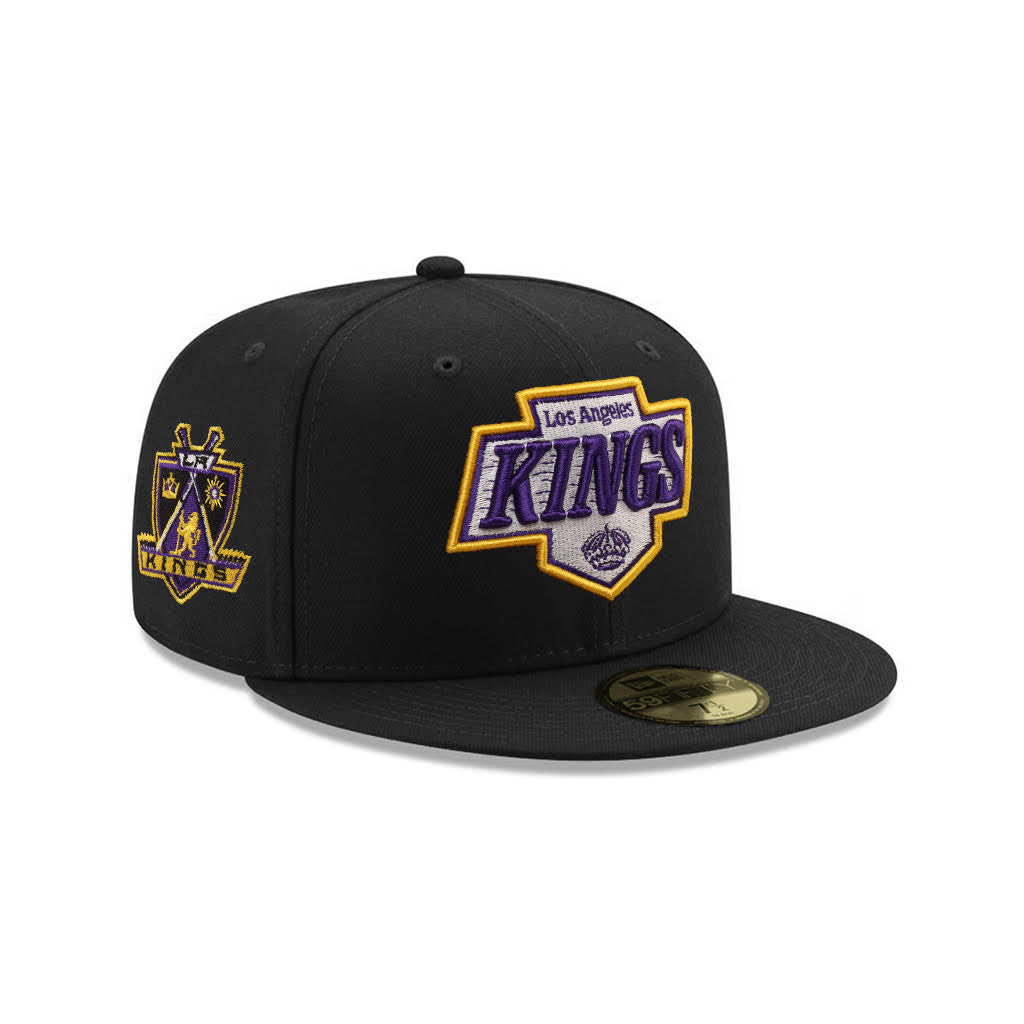 Los Angeles Kings Alternate Crest Logo SP Black NHL 59Fifty Fitted ...