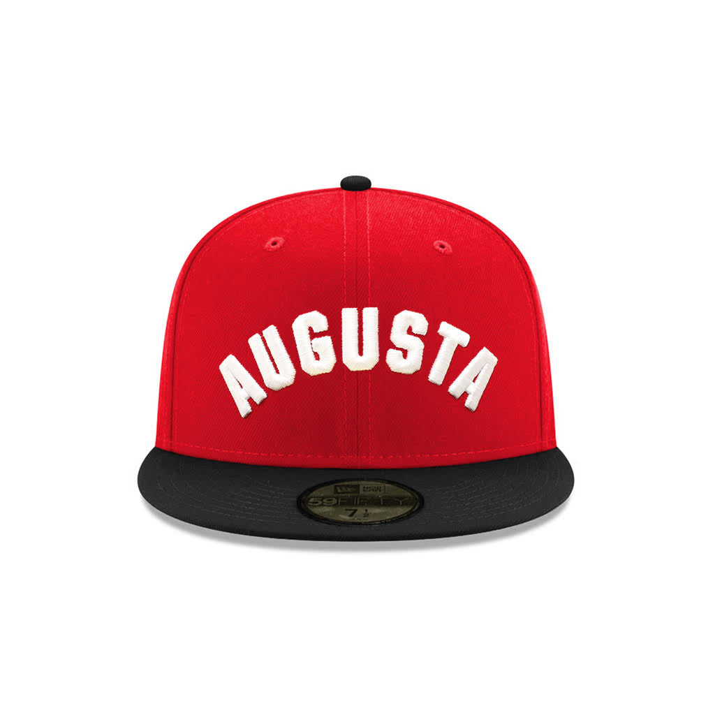 Augusta Green Jackets Red Black 2 Tone Alternate Logo SP MiLB 59Fifty ...