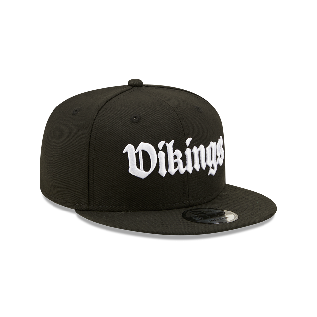 Minnesota Vikings Black On White Script NFL 9Fifty Snapback – CROWN MINDED