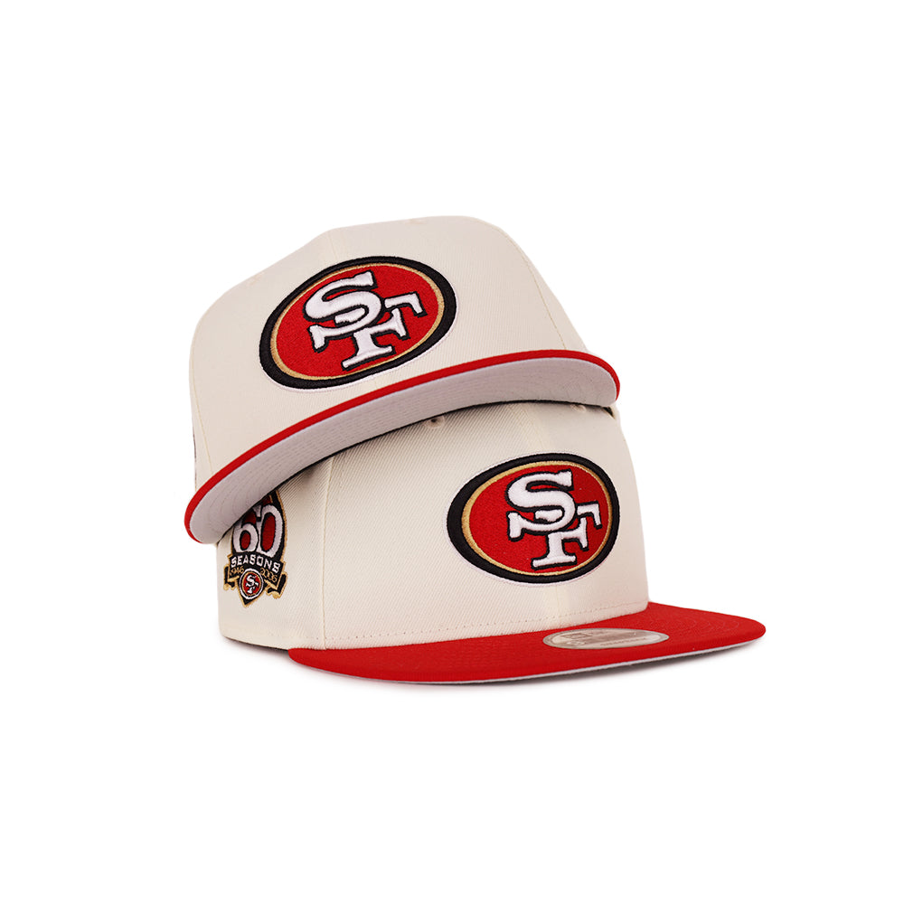 San Francisco 49ers Chrome Red 2 Tone 60th Anniversary SP 9Fifty Snapb ...