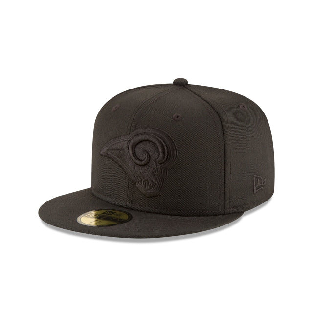 Los Angeles Rams Black on Black NFL 59Fifty Fitted – CROWN MINDED