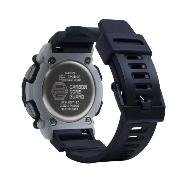 G-SHOCK Analog-Digital Carbon Core Guard Black and Turquoise Watch ...