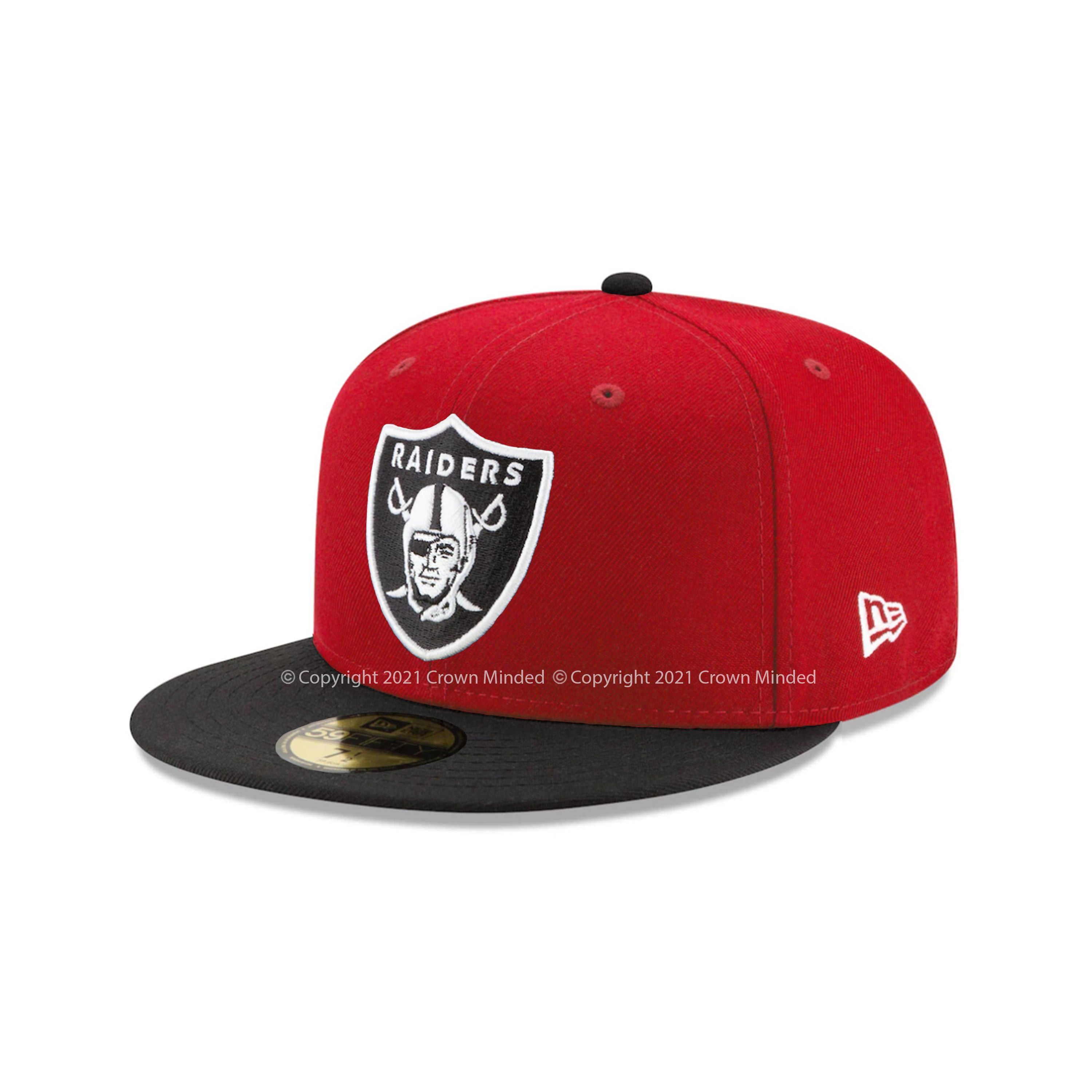 Las Vegas Raiders Scarlet Red on Black 2 Tone 59Fifty Fitted – CROWN MINDED
